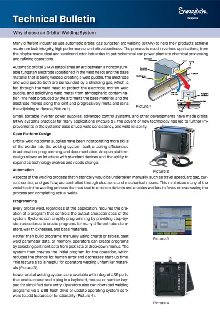 Swagelok Orbital Welding | Swagelok