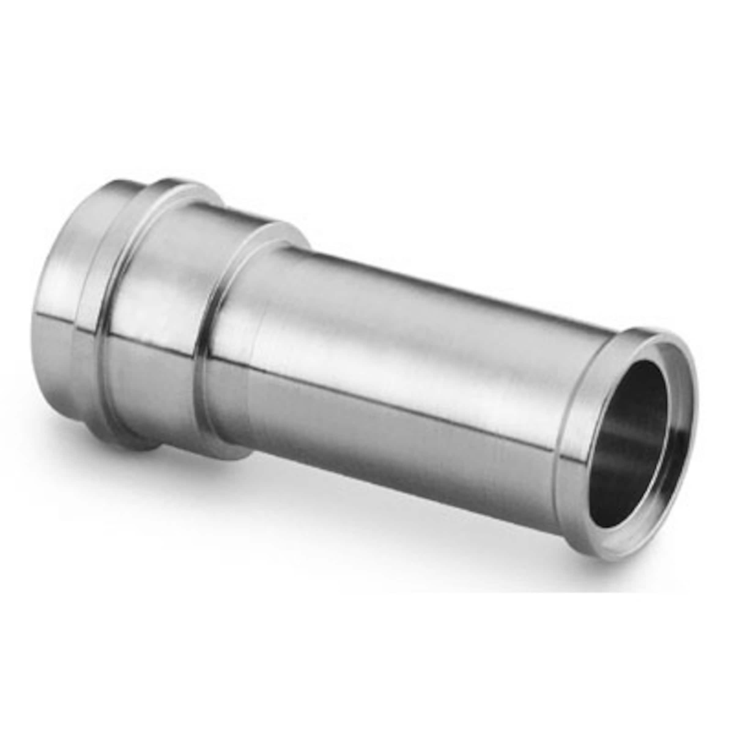 316L Stainless Steel VCR Fitting, Short Automatic Tube Butt Weld Gland, 1/4 in. VCR x 1/4 x 0. ...