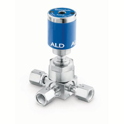 316L VIM-VAR ALD Valve, 3-Port, C Pattern, 1/4 in. Female VCR Fitting ...