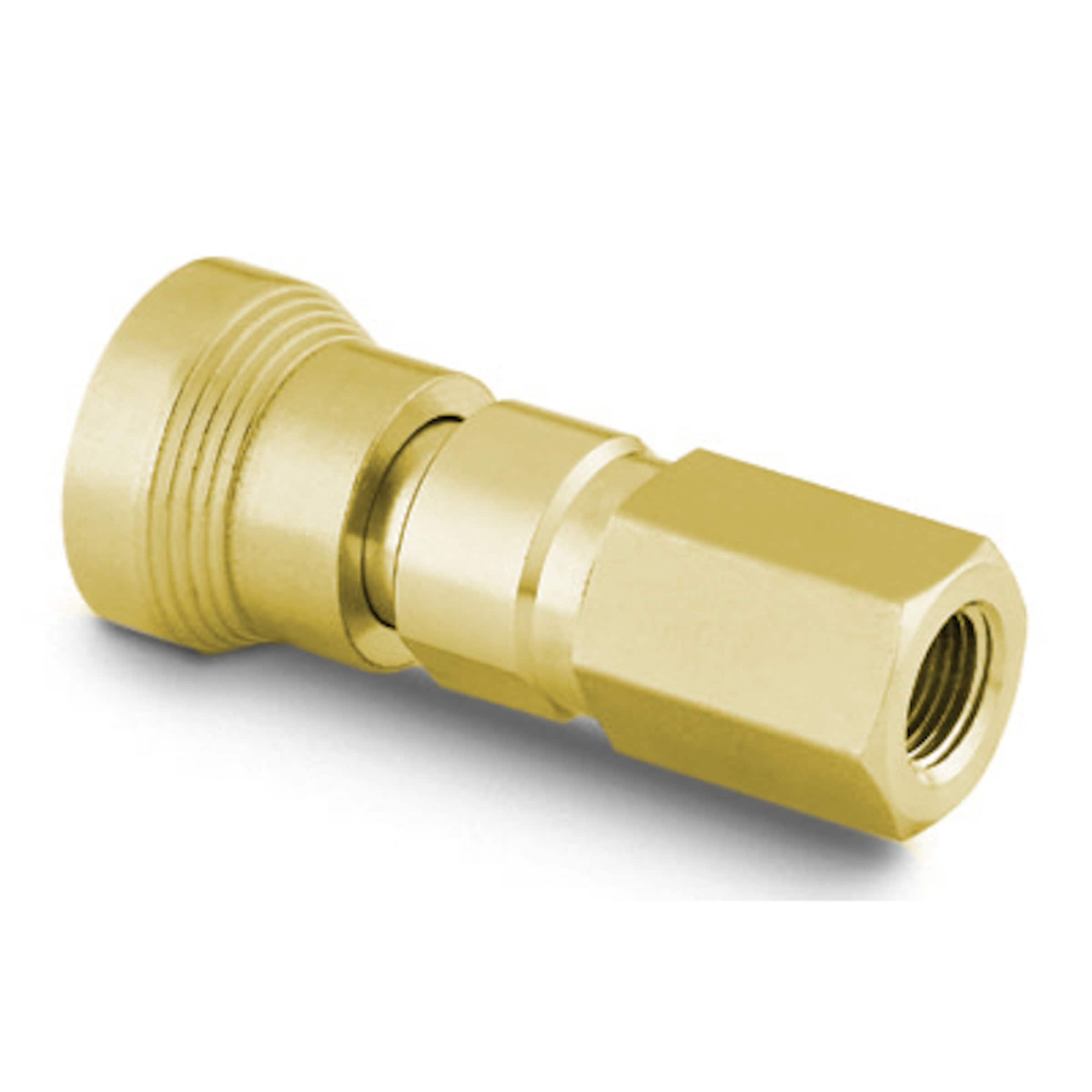 Brass Instrumentation Quick Connect Body, 0.2 Cv, 1/4 in. Female NPT ...