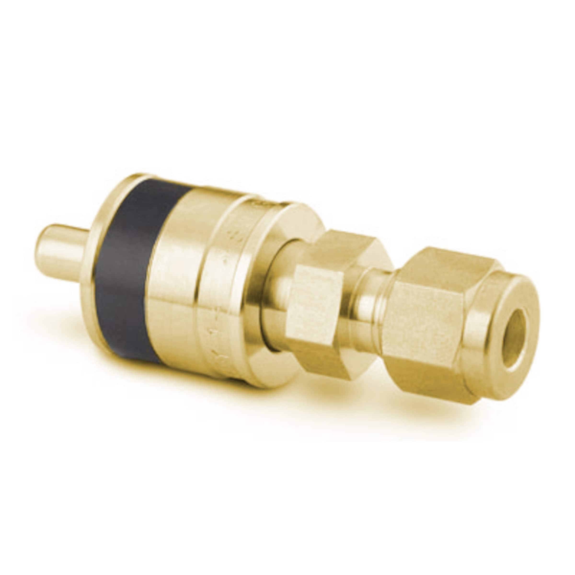 Brass Instrumentation Quick Connect Stem without Valve, 0.3 Cv, 1/4 in ...