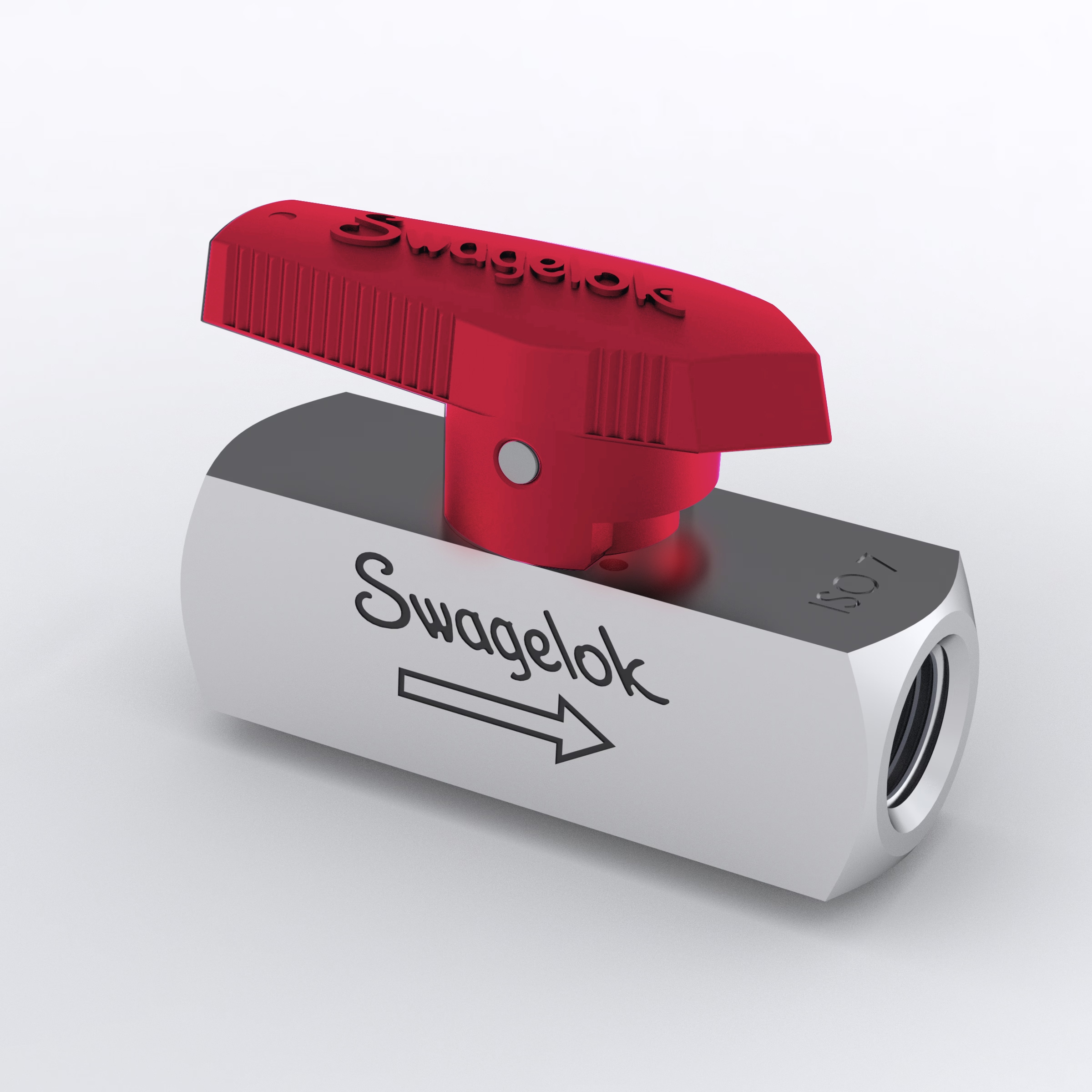 Stainless Steel Quarter Turn Instrument Plug Valve, 1/4 in. FNPT, 0.9 ...