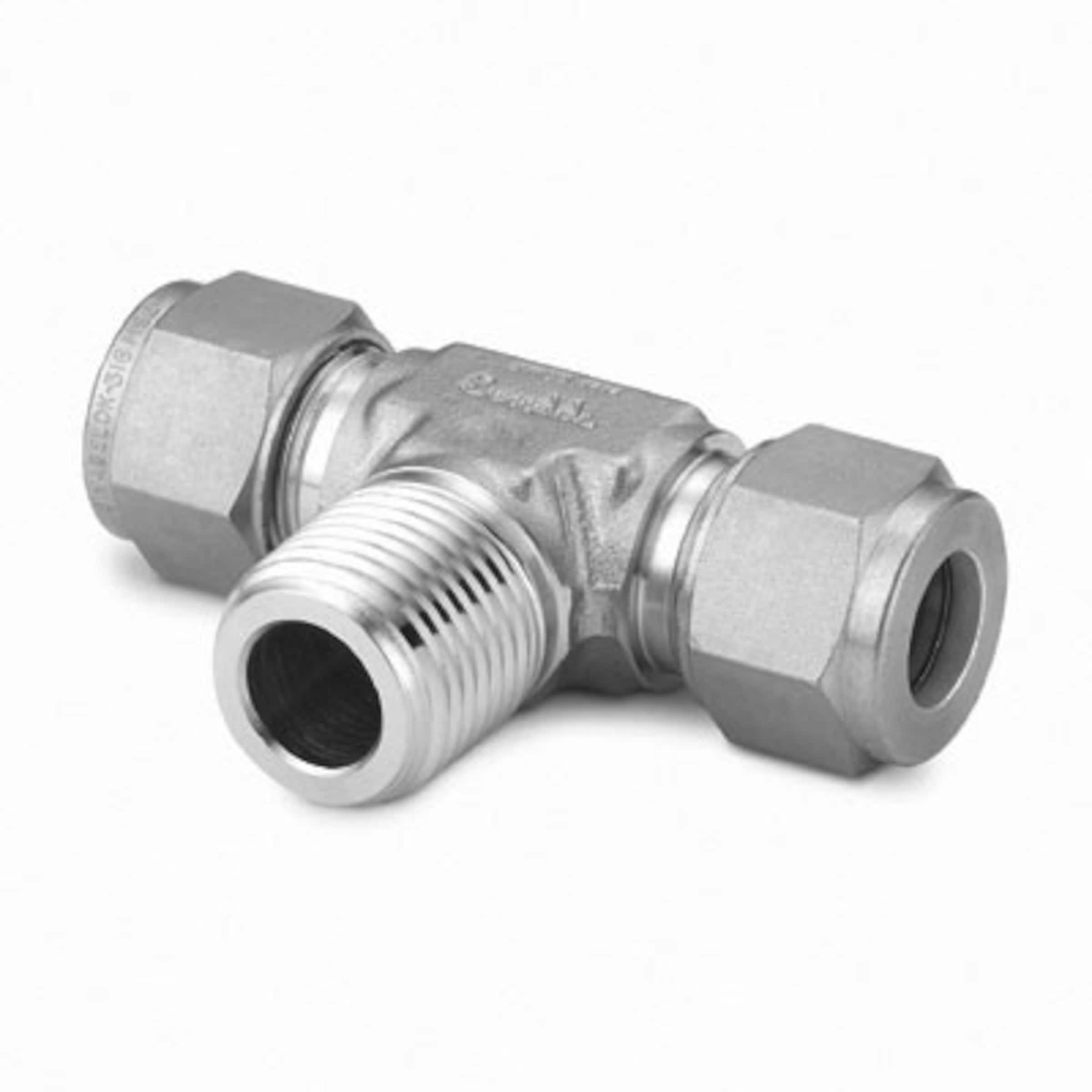 Stainless Steel Swagelok Tube Fitting, Male Branch Tee, 10 mm Tube OD x ...