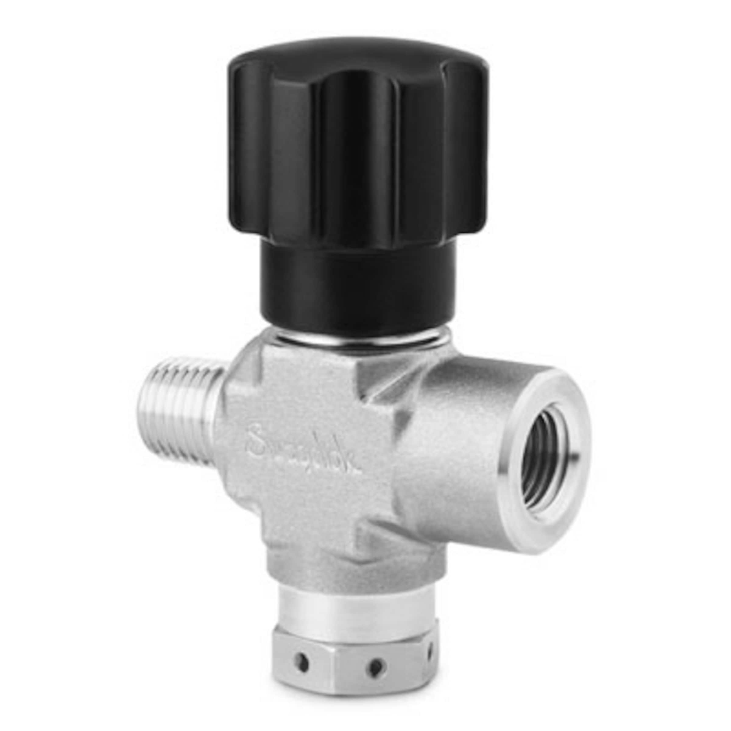 Stainless Steel Integral Bonnet Non-Rotating Stem Valve, 0.53 Cv, 1/4 ...