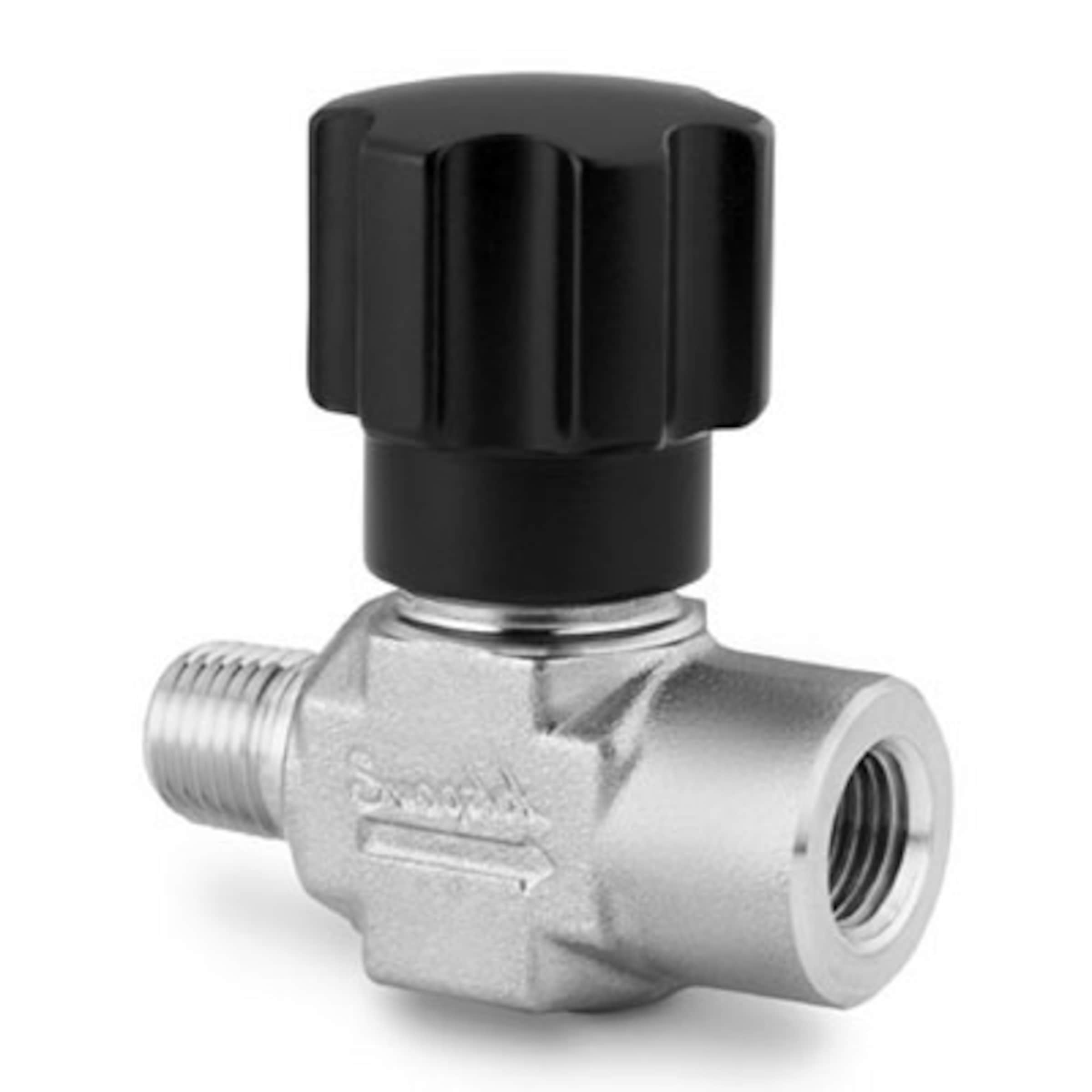 Stainless Steel Integral Bonnet Non-Rotating Stem Valve, 0.53 Cv, 1/4 ...