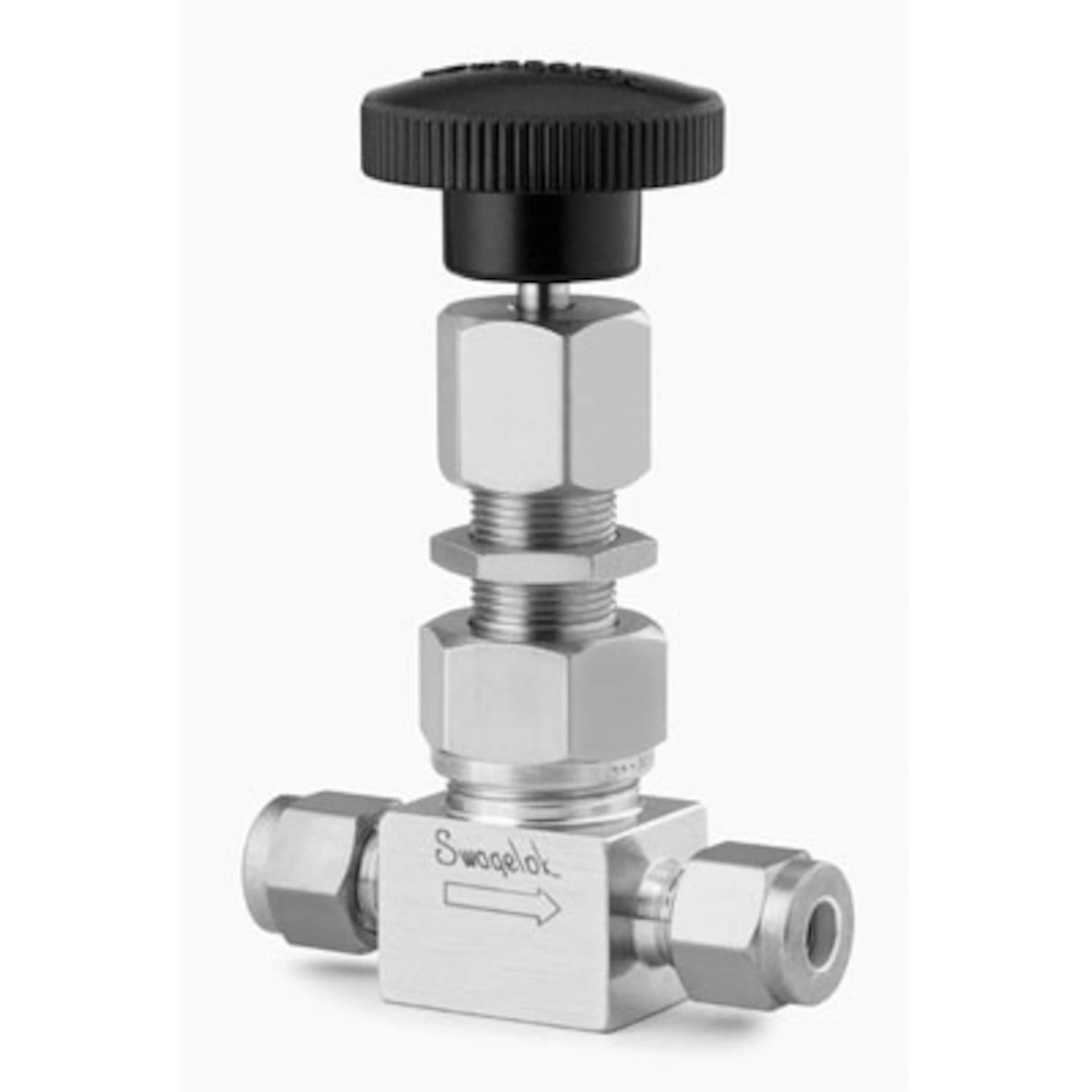 Stainless Steel Medium Flow High Pressure (5000 psig {344 bar}) Metering Valve, 1/4 in. Swagelok ...