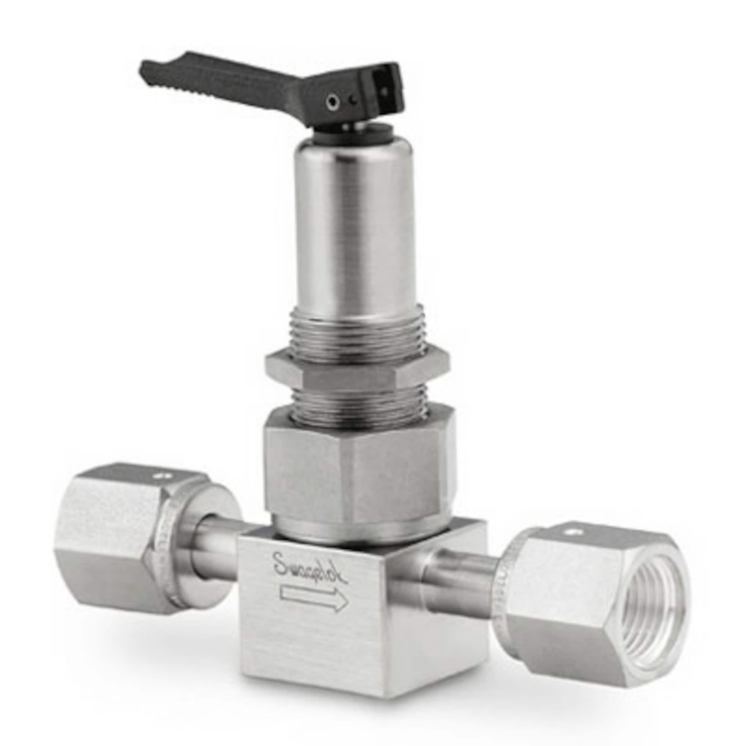 Stainless Steel Bellows Sealed Valve, Gasketed, PCTFE Stem Tip, 1/4 in ...