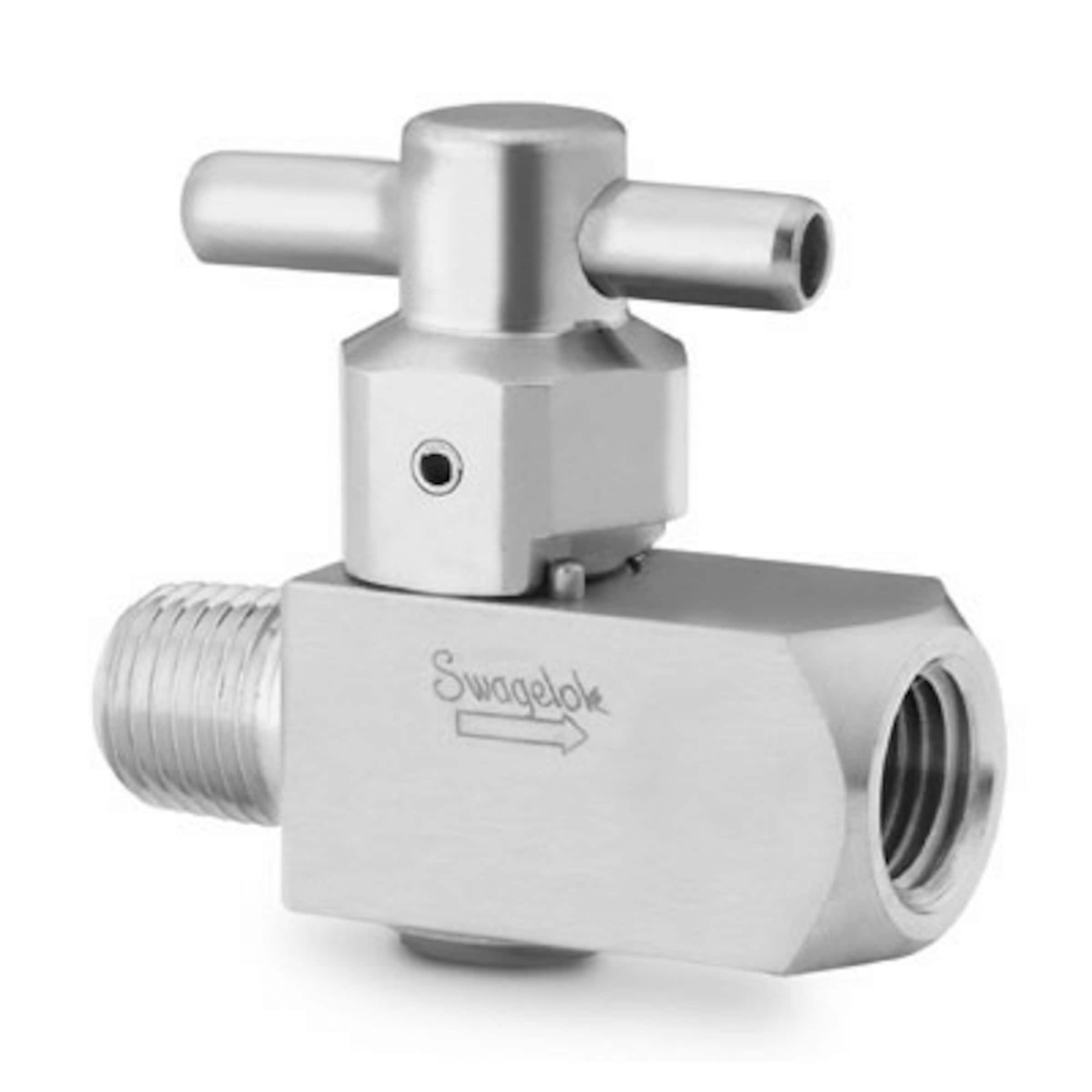 Stainless Steel Quarter Turn Instrument Plug Valve, 1/4 in. MNPT x 1/4 ...