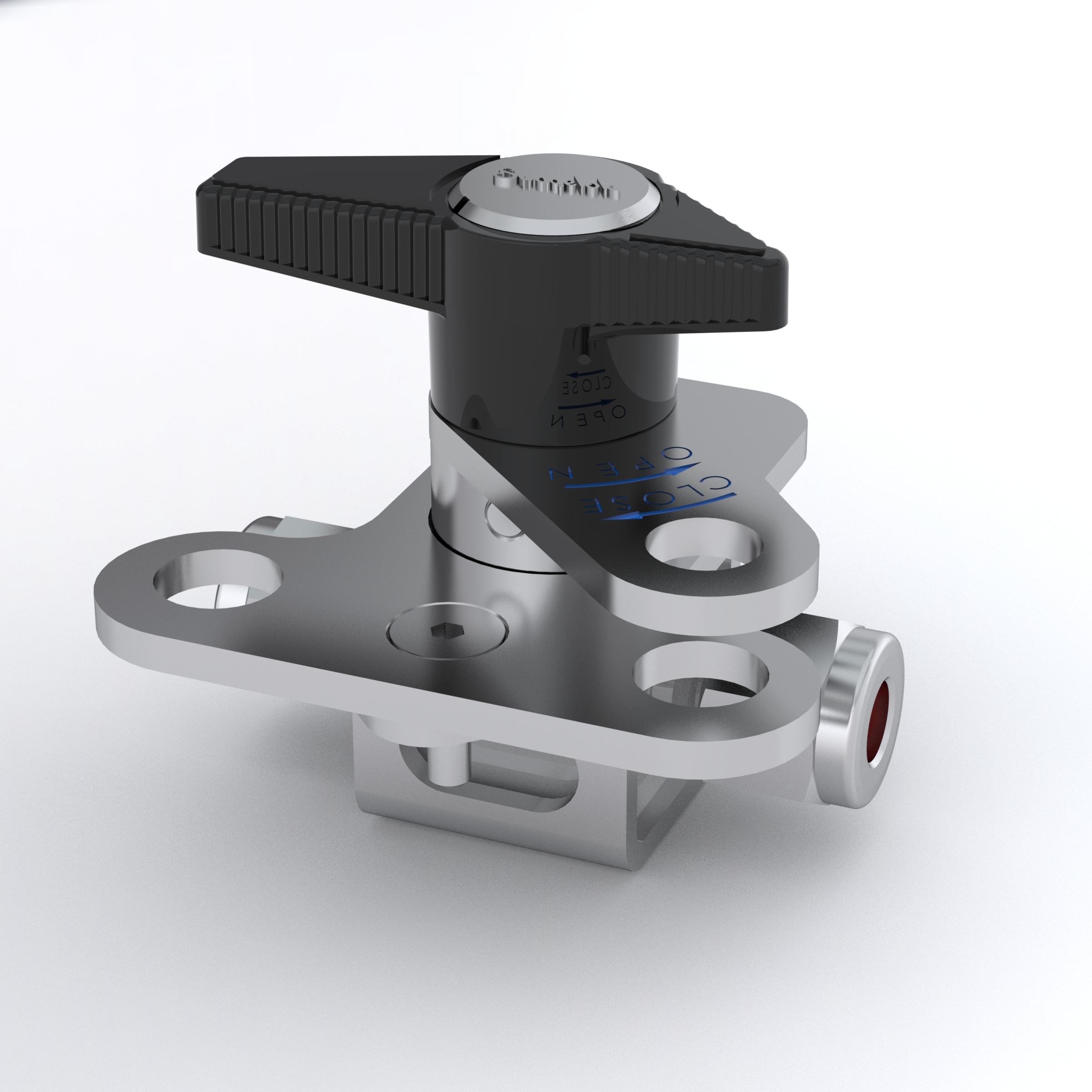 Stainless Steel Quarter Turn Instrument Plug Valve, 1/4 in. Swagelok ...