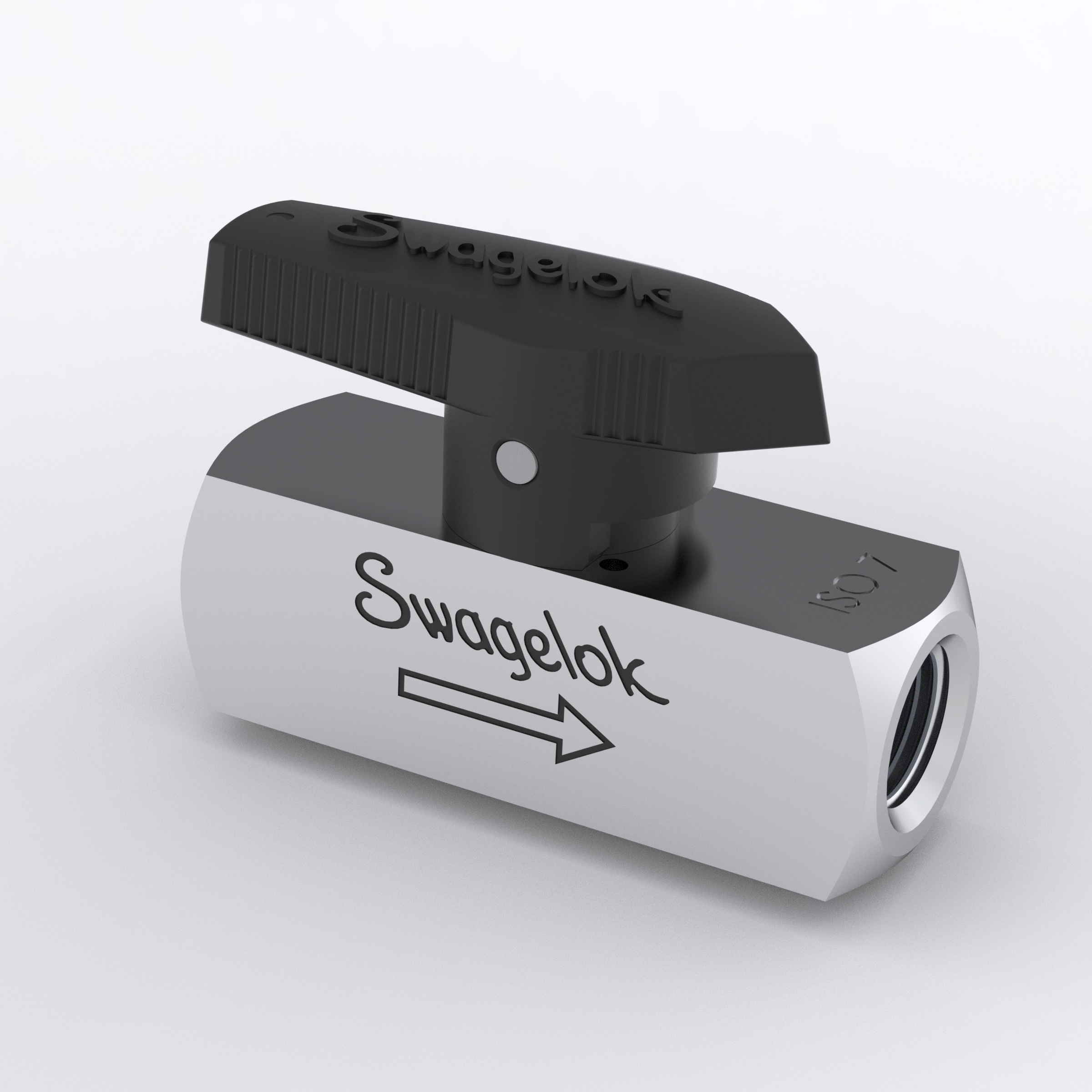 Stainless Steel Quarter Turn Instrument Plug Valve, 1/4 in. FNPT, 0.9 ...