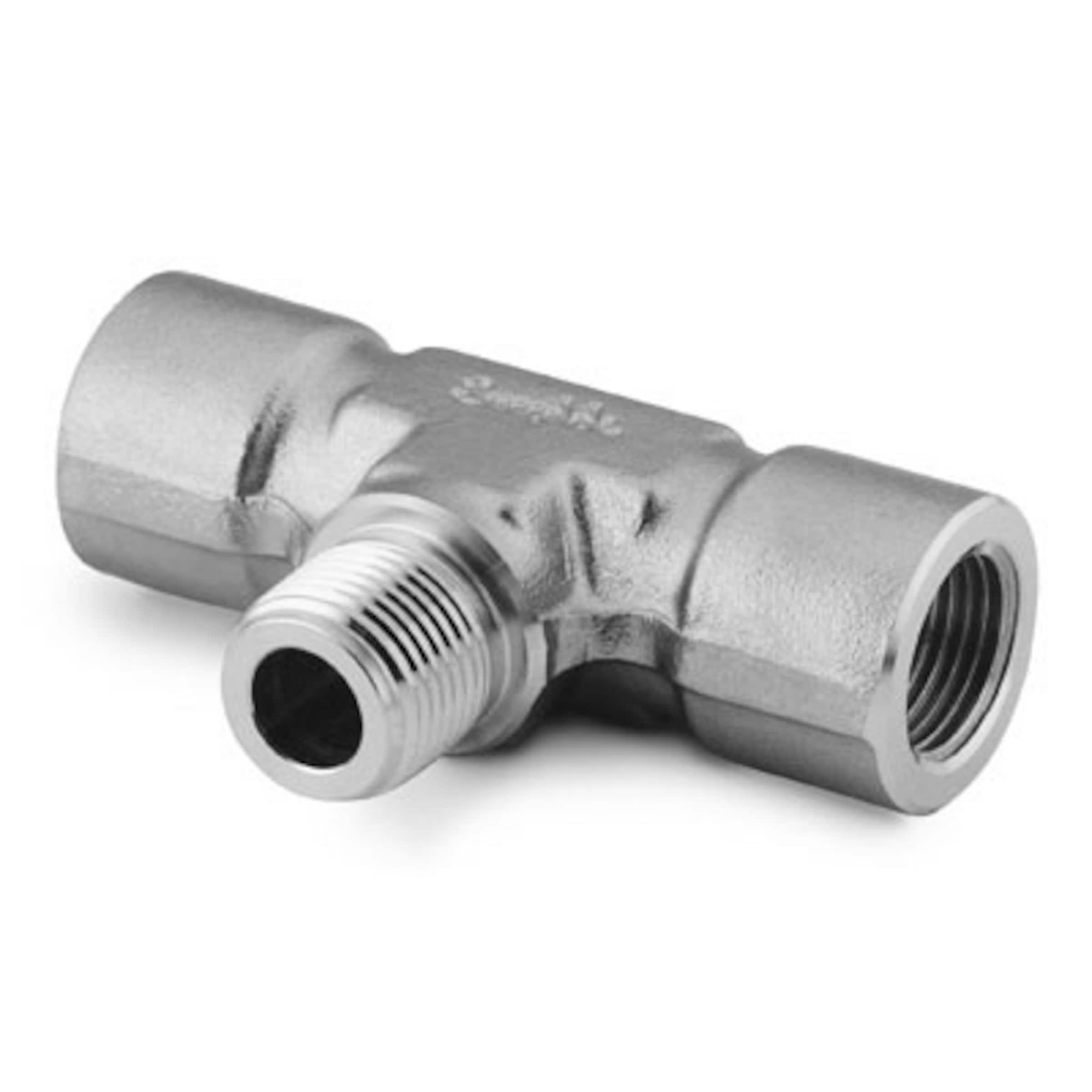 Stainless Steel Pipe Fitting, Branch Tee, 1/4 in. Female NPT x 1/4 in ...