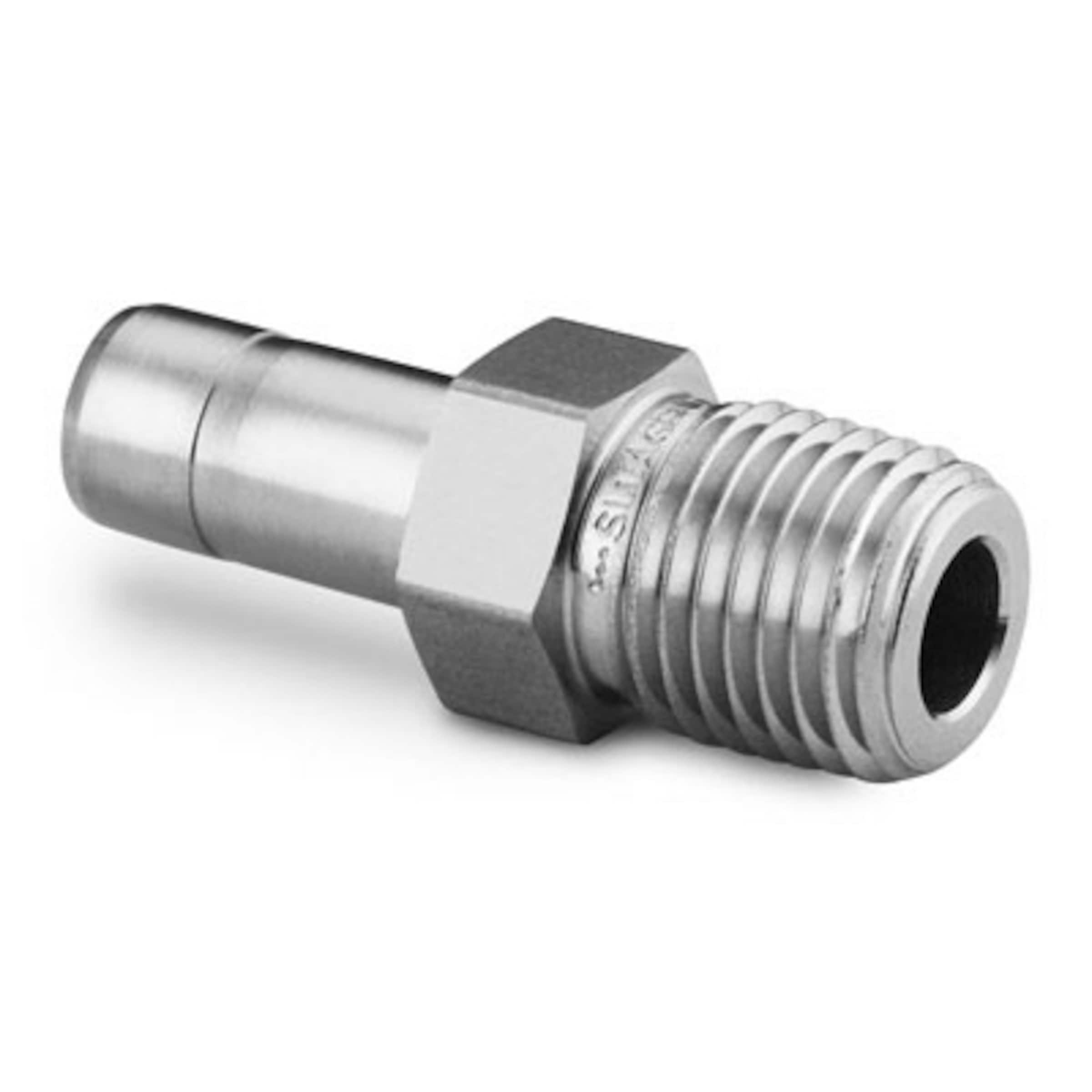 Raccord pour tube Swagelok en acier inoxydable, adaptateur pour tube mâle, diam. ext. tube 1/4 ...