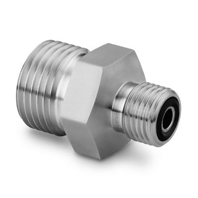 316 Stainless Steel VCO O-Ring Face Seal Fitting, Reducing Union, 1/2 ...