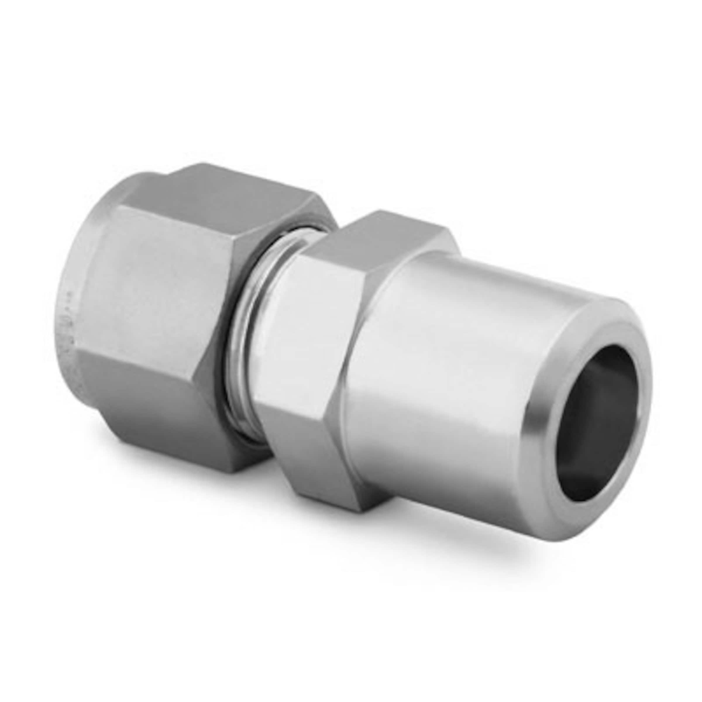 Stainless Steel Swagelok Tube Fitting, Male Connector, 3/8 in. Tube OD x 1/2 in. Male Pipe Weld ...