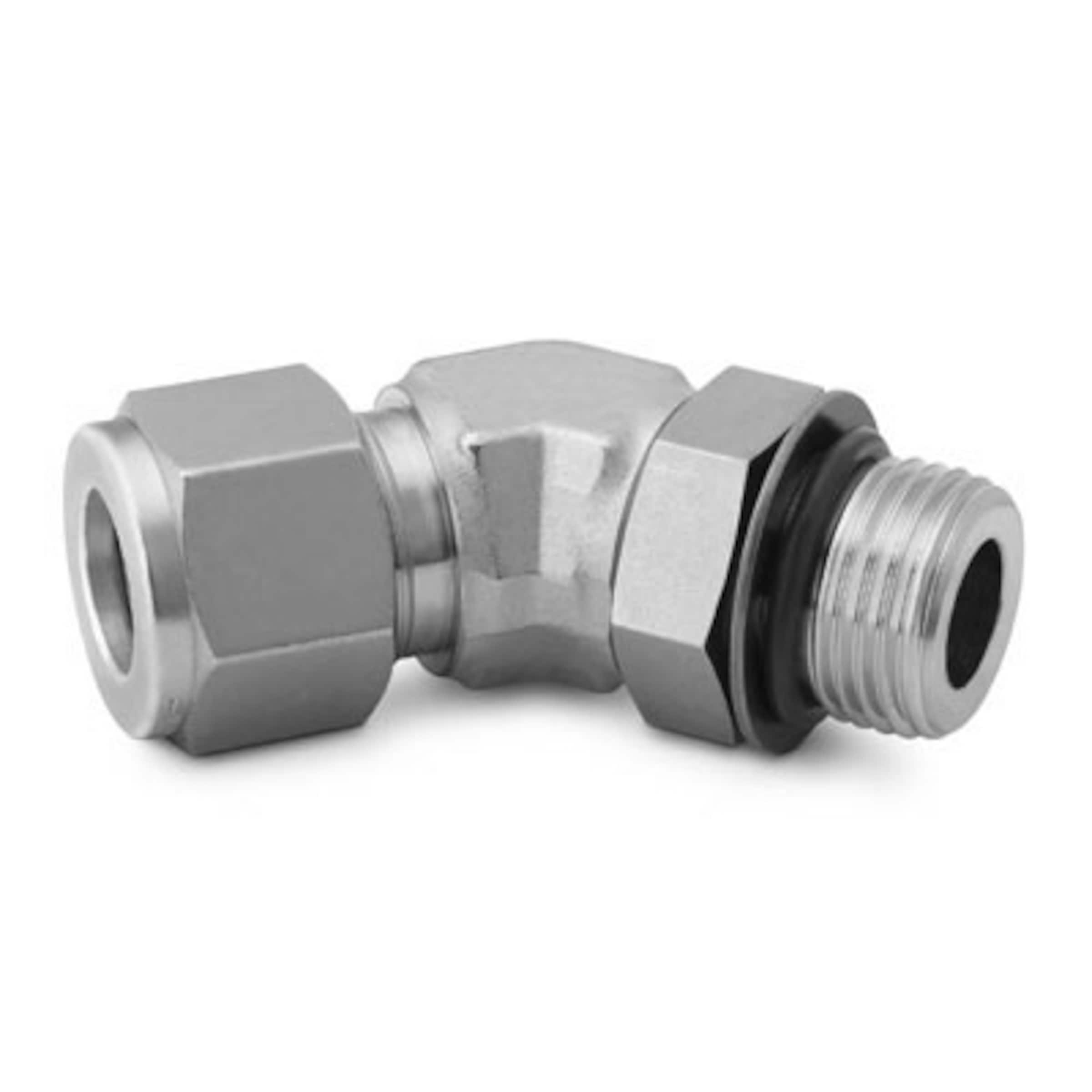 Stainless Steel Swagelok Tube Fitting, 45° Positionable Male Elbow, 3/8 ...
