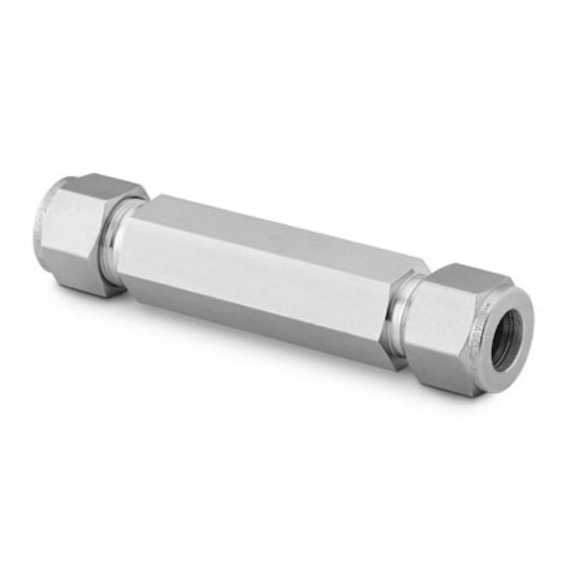 Stainless Steel Swagelok Tube Fitting, Bored-Through Union, 1/2 in ...