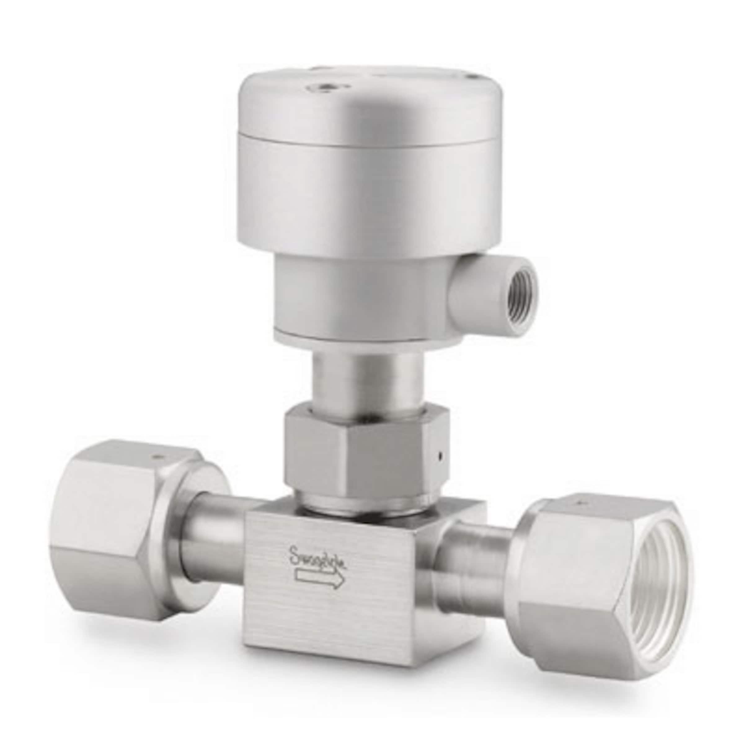 Stainless Steel Bellows Sealed Valve, Gasketed, PCTFE Stem Tip, 1/4 in ...