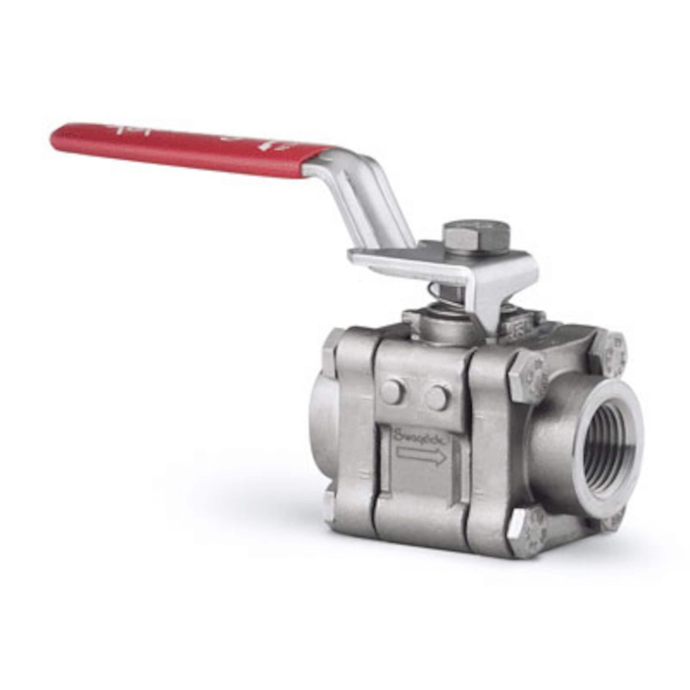 Válvula de bola de 3 piezas y 3 vías serie 60 de acero inox., Asientos ...