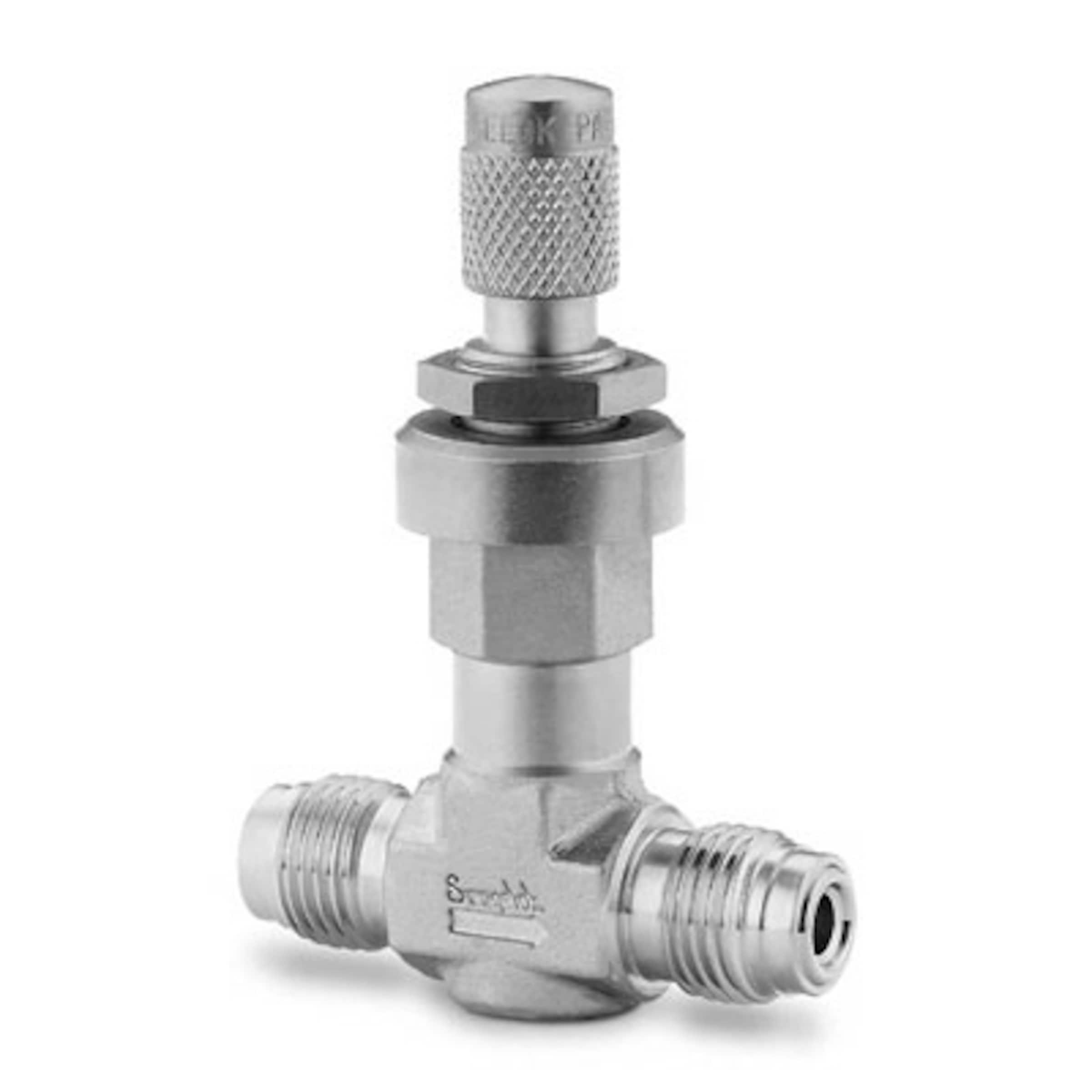 Stainless Steel Medium Flow Metering Valve, 1/4 in. Male Swagelok VCR ...