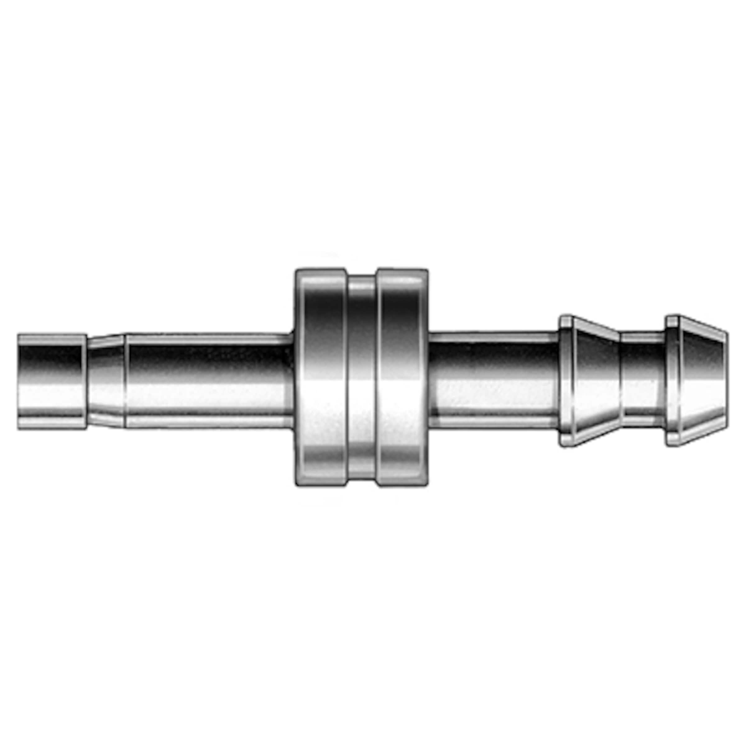 Multi-Purpose Push-On Hose End Connection, 3/8 in. Stainless Steel Tube ...