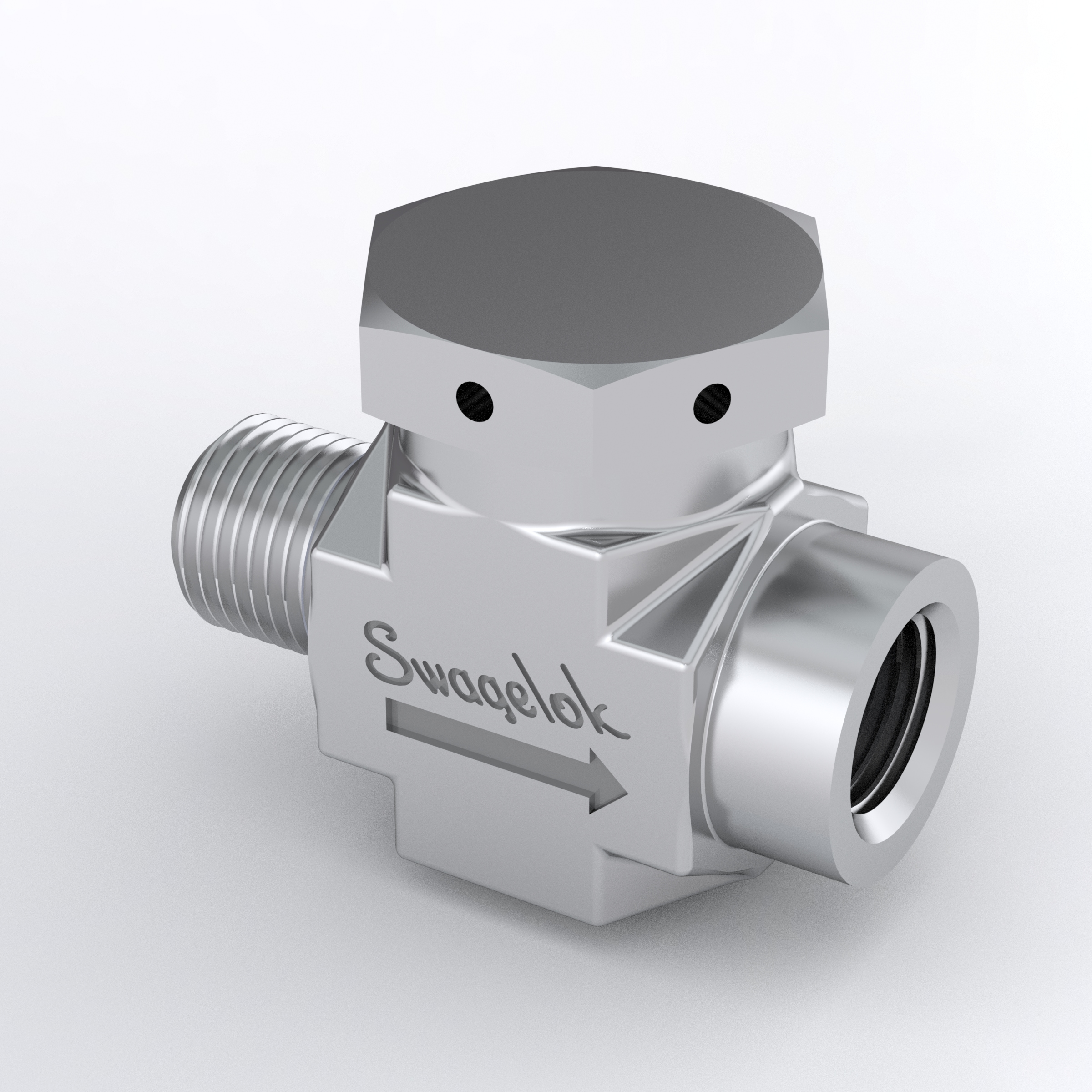 316L Stainless Steel Rupture Disk Tee, 1/4 in. Male NPT x 1/4 in ...