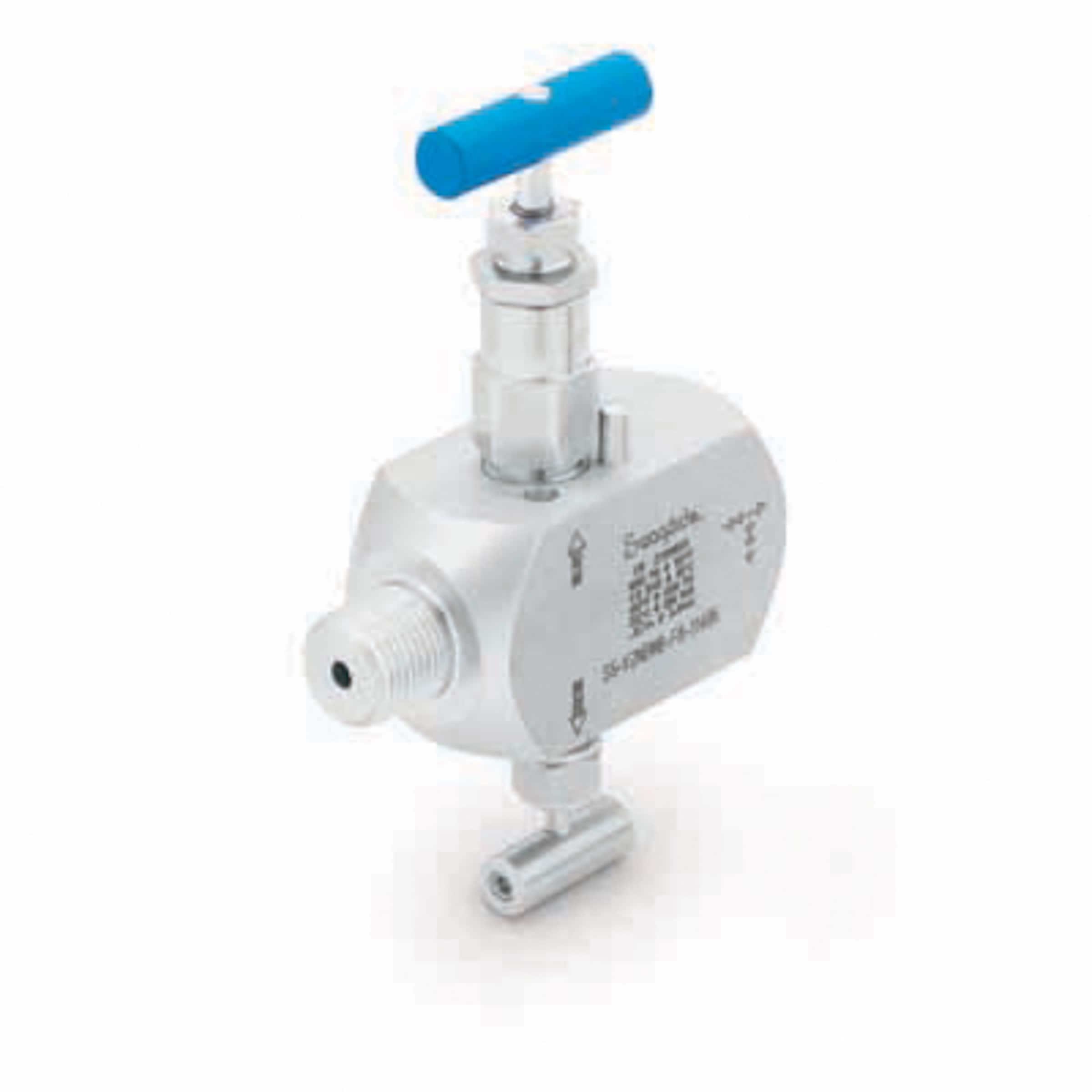 Stainless Steel Instrumentation Isolation Block and Bleed Valve, 1/2 in ...