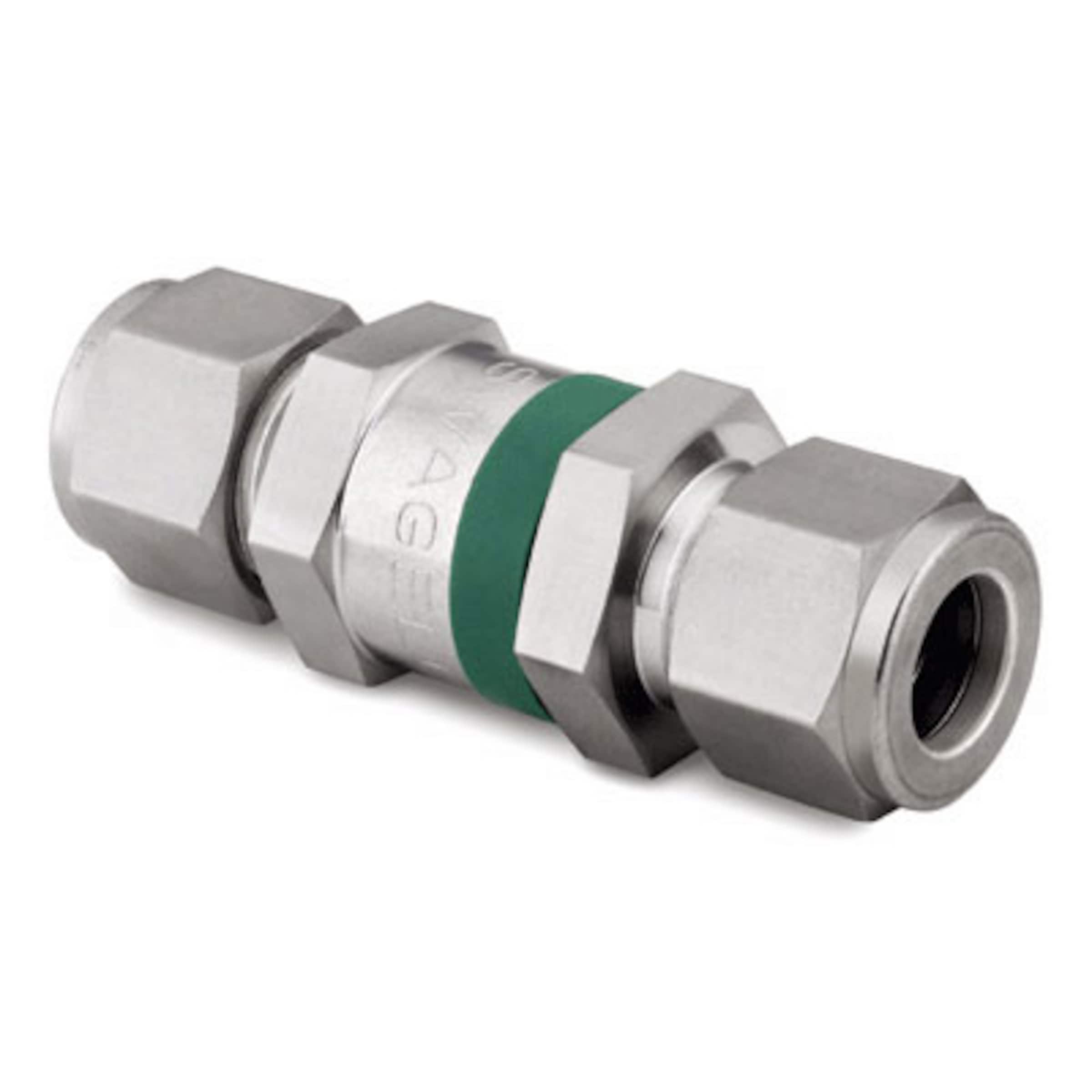 Stainless Steel Excess Flow Valve, 1/2 in. Swagelok Tube Fitting | Swagelok